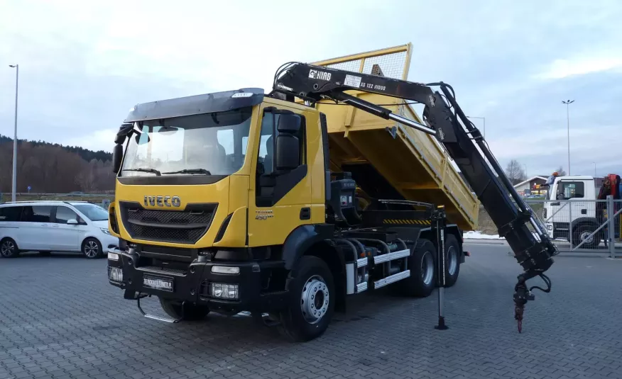 Iveco TRAKKER 450 / 6X4 / WYWROTKA + HDS HIAB XS 122-10m / getruck.eu ...